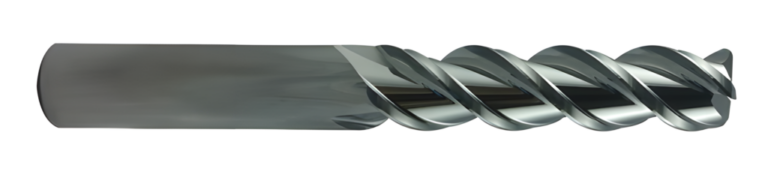 3 Flute Single End 45° Helix Corner Radius Center Cutting Alu-Mill TC ...